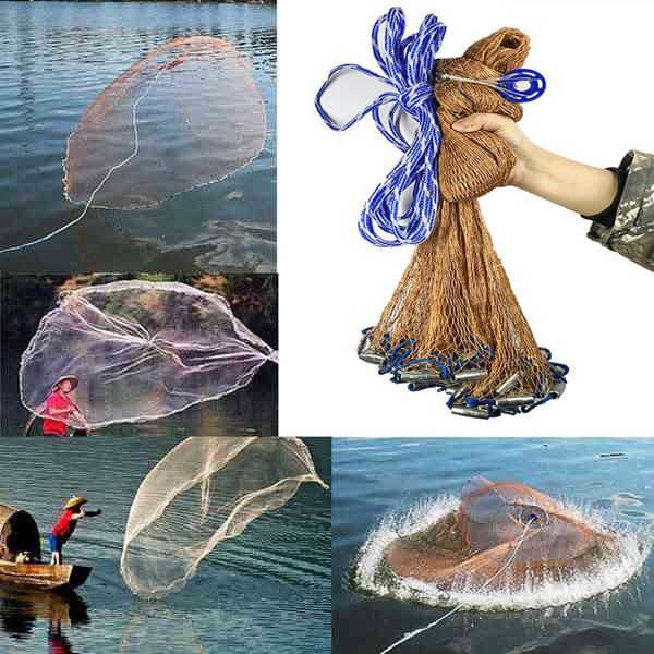 Outdoor Leisure Hand Throwing Fishing Net Hand Throwing Net ...