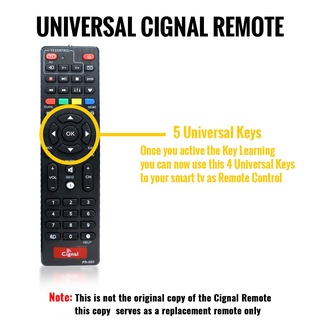 OSQ Replacement Cignal Remote Control for Cignal HD TV Box Satlite TV ...