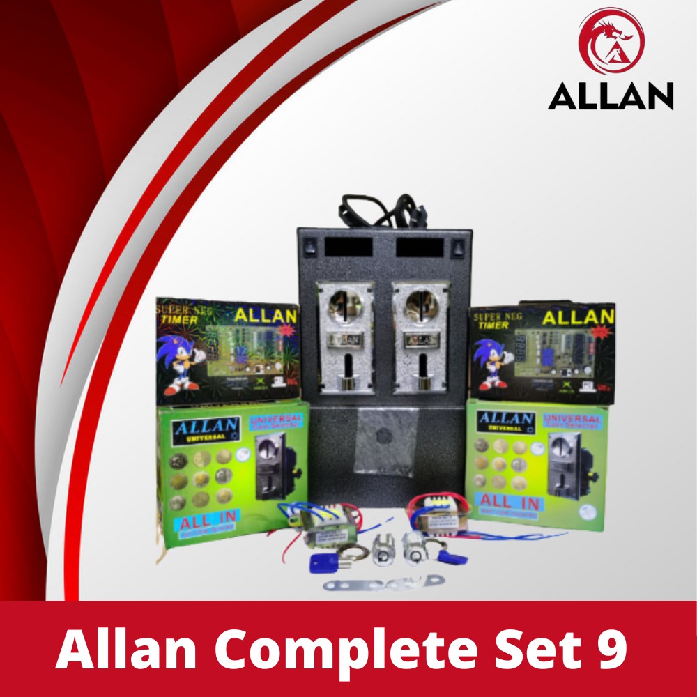 ALLAN Complete Set Pisonet COMBO 9 /High Power Relay Coinslot Box ...