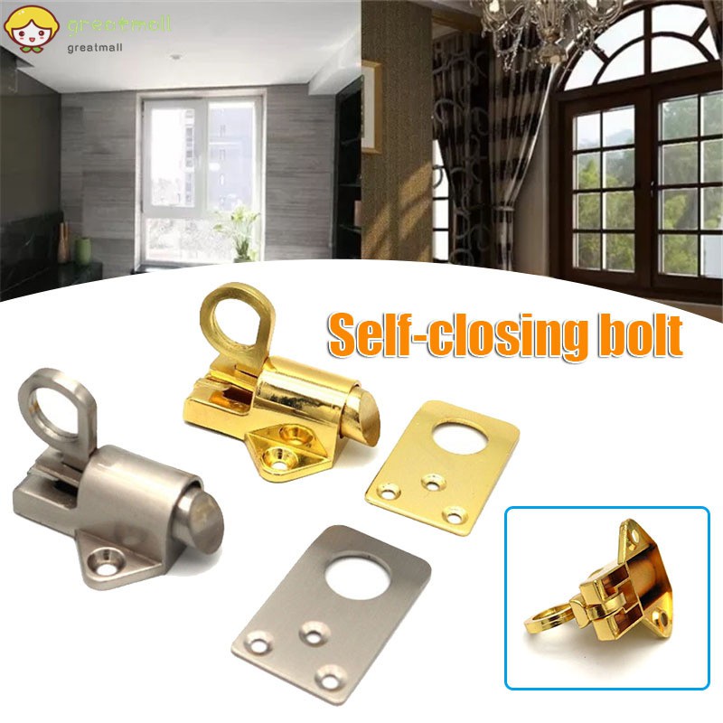 GM Automatic Spring Loaded Latch Zinc Alloy Security Gate Door Lock for ...