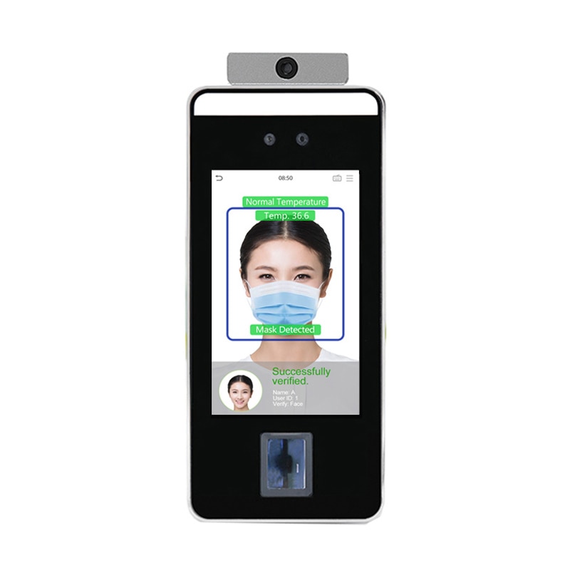 ZK SpeedFace-V5L Dynamic Face Facial Recognition Fingerprint Time Attendance Machine Access ...