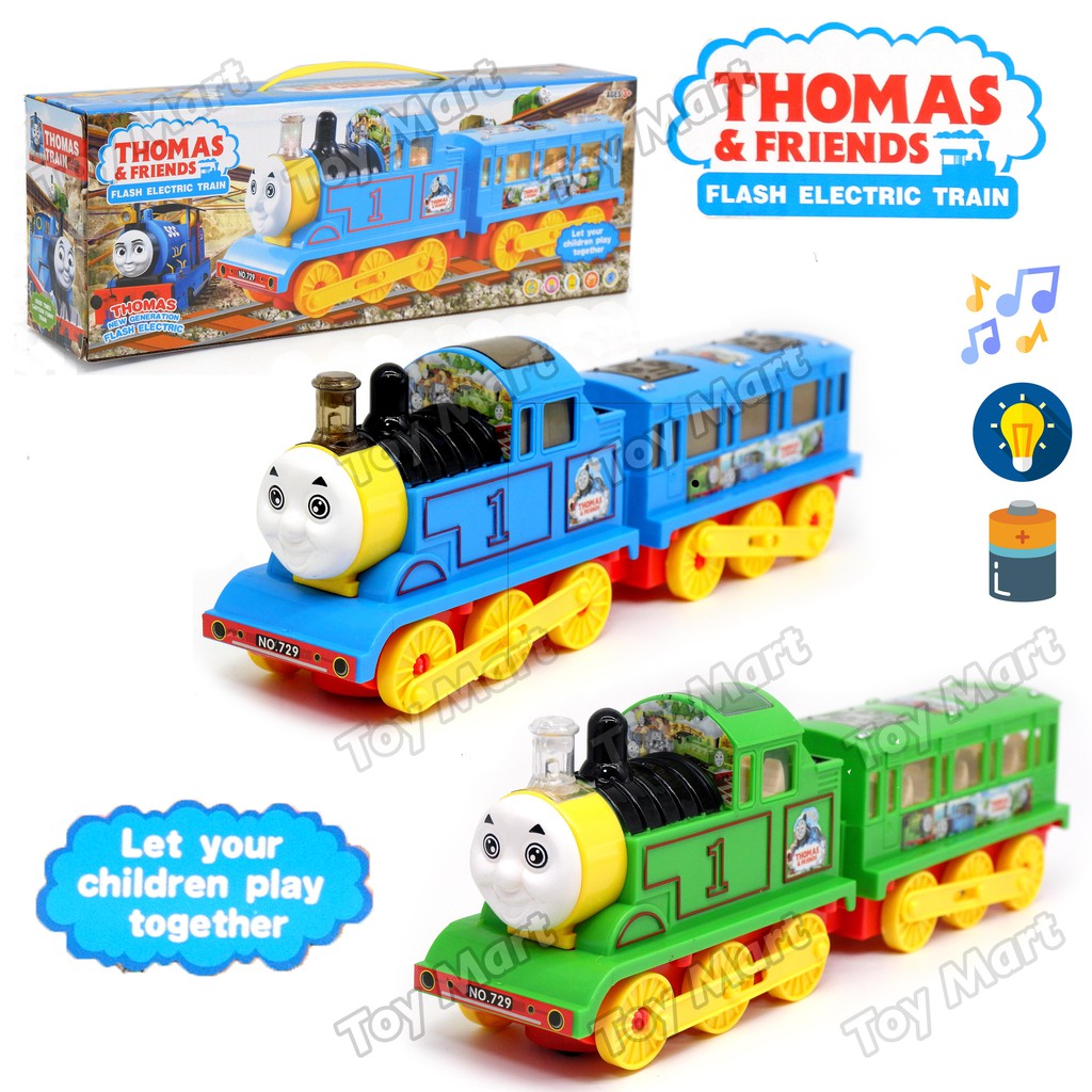 Thomas & Friends Cartoon Flash Electric Train Light Music Battery ...