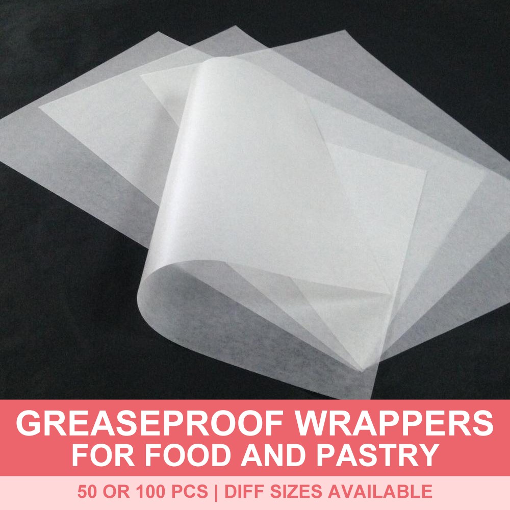 100pc Greaseproof Food Paper Wrapper Wax Liner / Japanese Tissue Paper ...