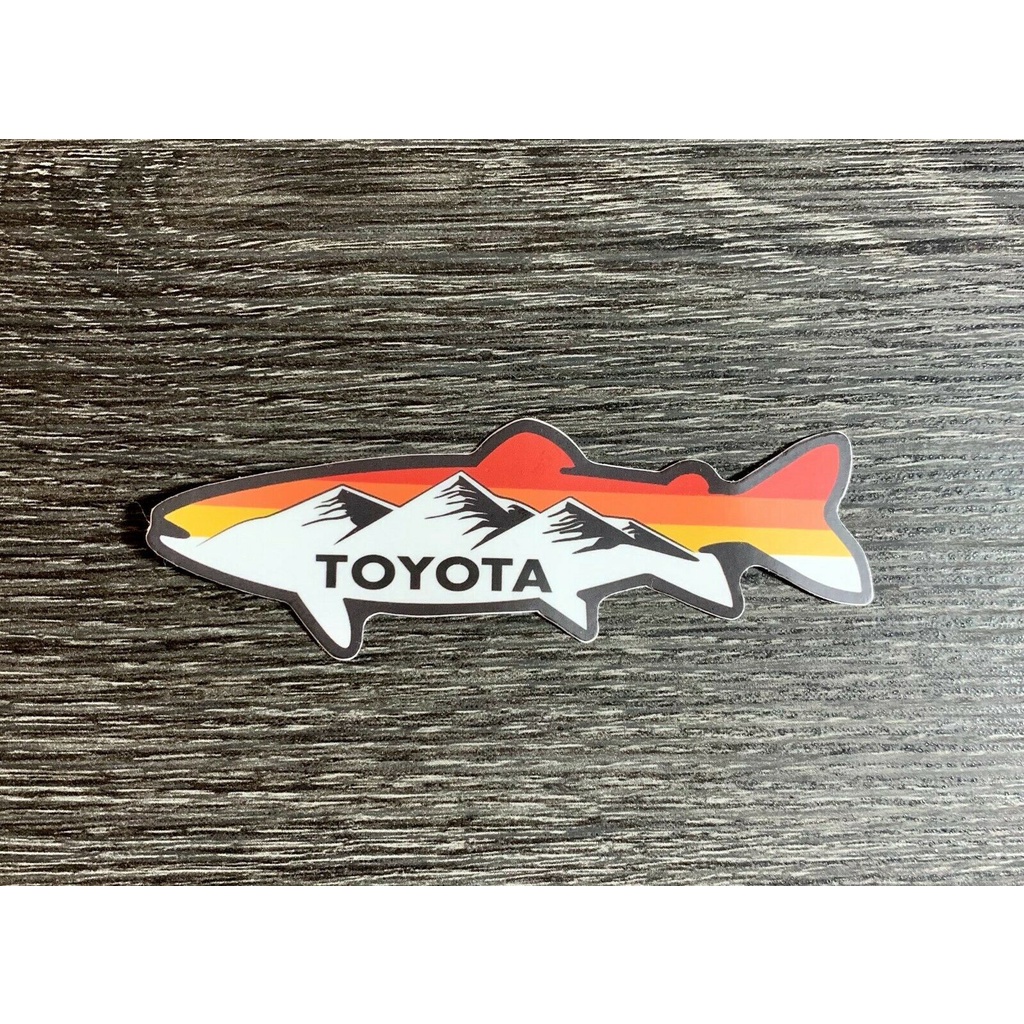 Toyota Fishing Sticker Decal Tundra Tacoma SR5 4X4 4Runner Fj Land ...