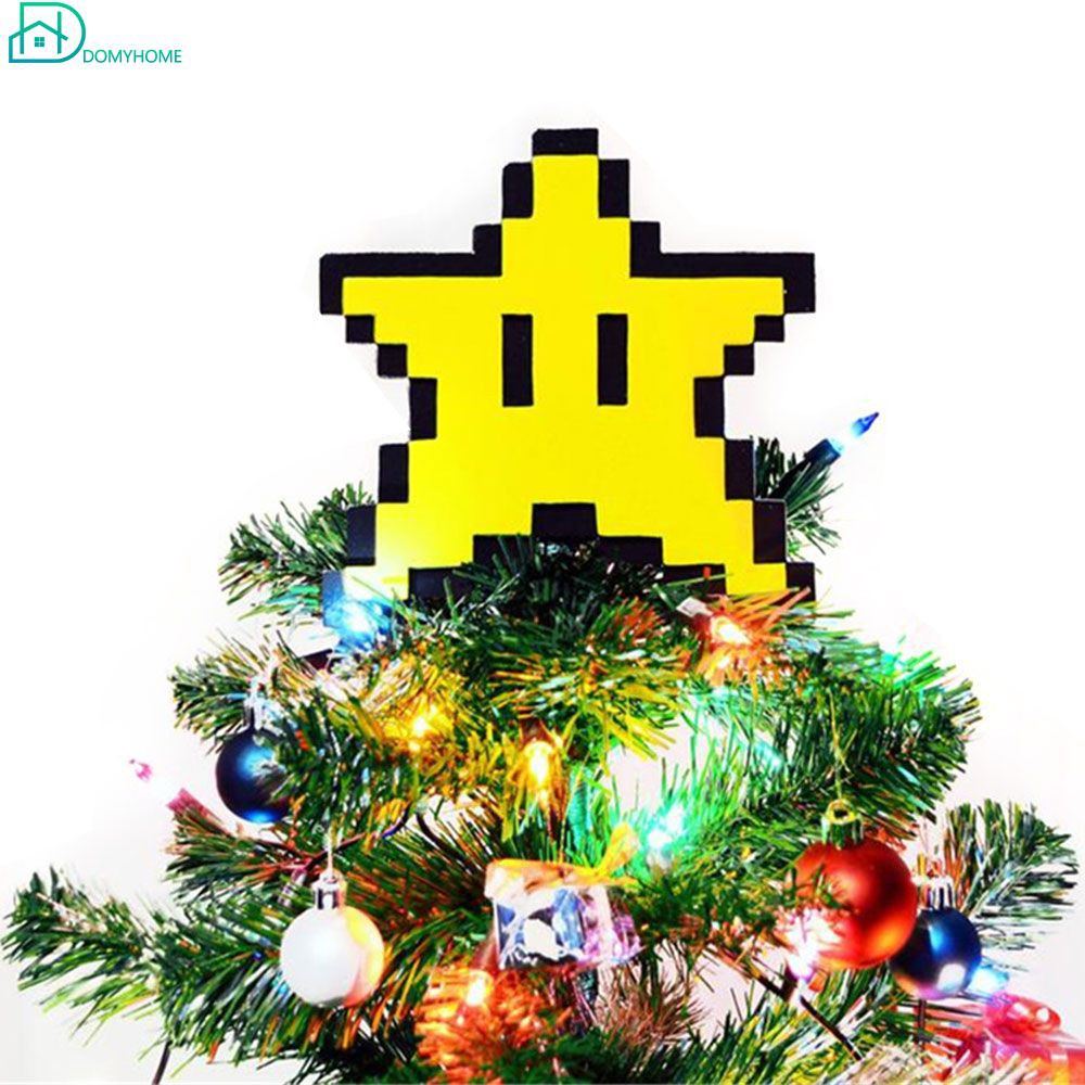 [READY] Super Mario Star Tree Topper Mario Element Christmas Tree Star ...