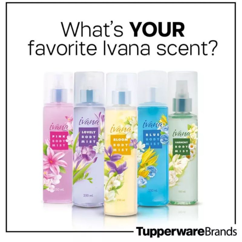 Ivana Body Mist Fragrances by Tupperware | Shopee Philippines