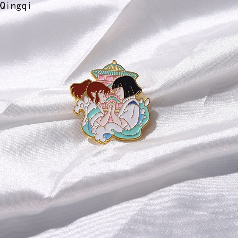 Chihiro Haku Enamel Pins Ghibli Movie Brooch Badges Cartoon Anime Fans ...
