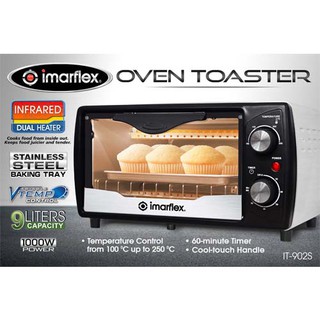 Imarflex 9 Liter Oven Toaster IT-902S Stainless | Shopee Philippines