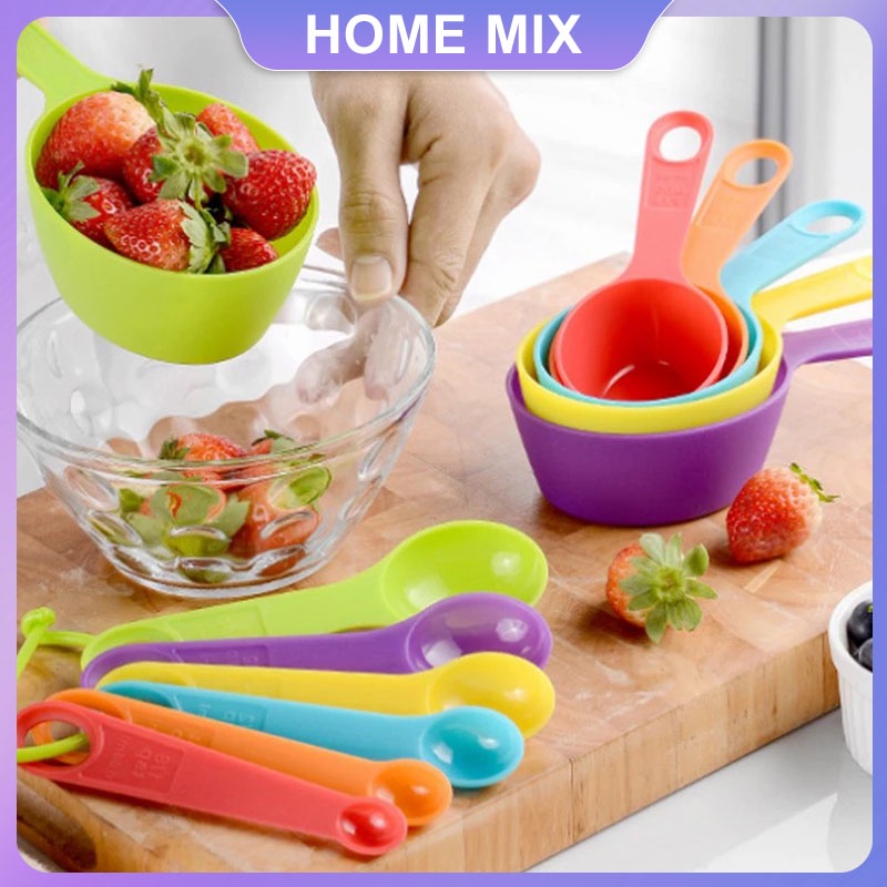12Pcs Set Measuring Cup And Spoon With Scale Kitchen Cooking Baking ...