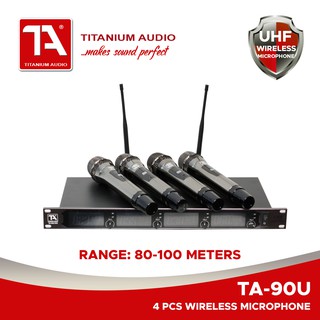 Titanium Audio Professional Wireless Microphone TA-90U 4 Pieces ...