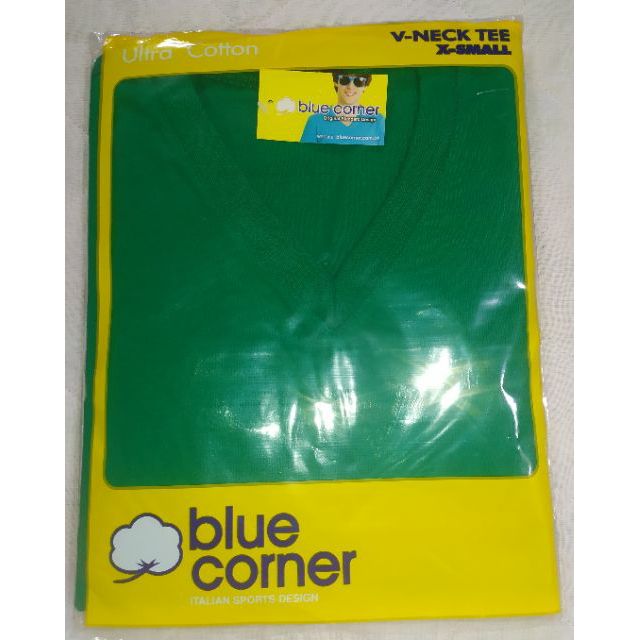 Original Blue Corner V-NECK Tshirt for Adults - Emerald Green | Shopee ...