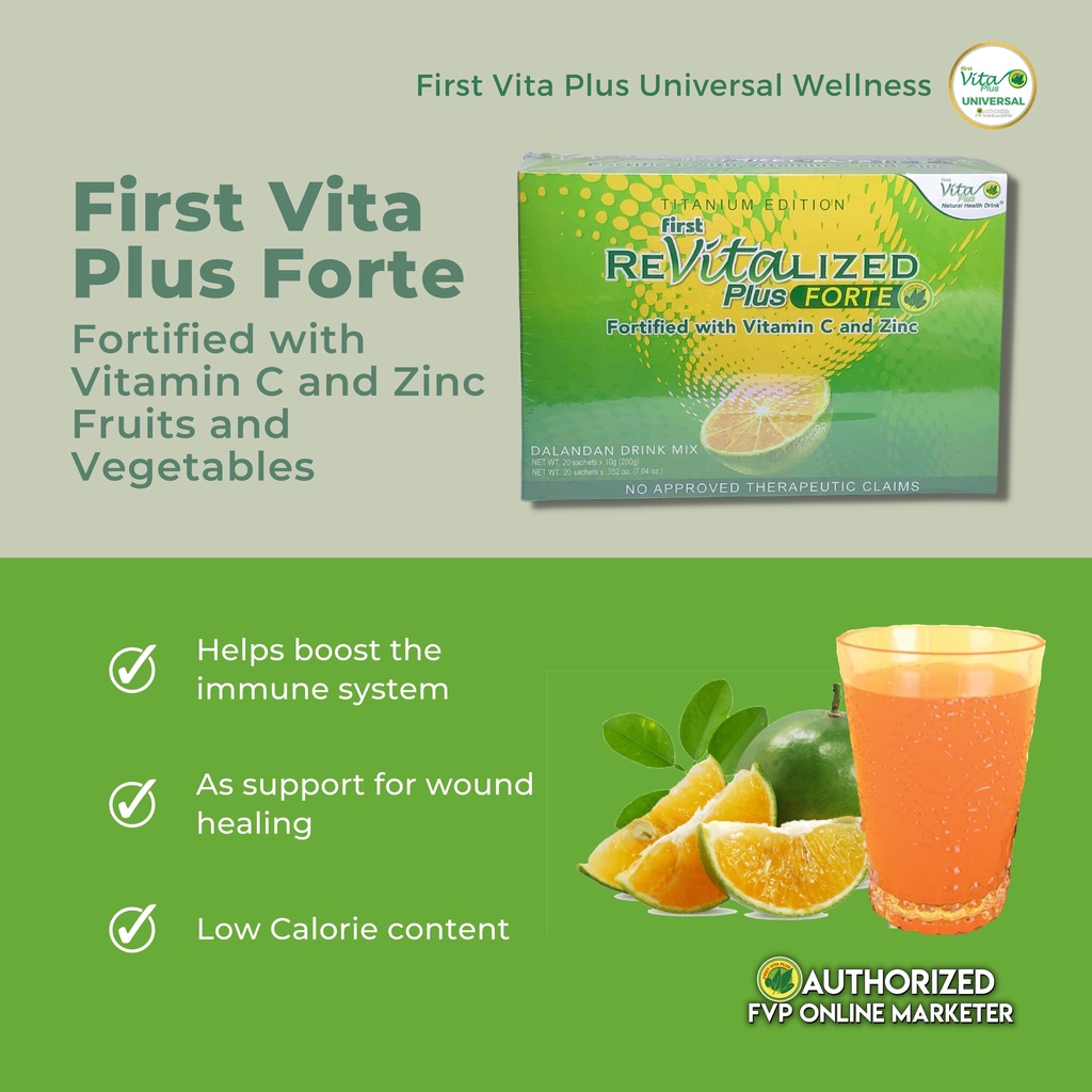 First Vita Plus Forte Fortified with Vitamin C and Zinc Dalandan Drink | Shopee Philippines