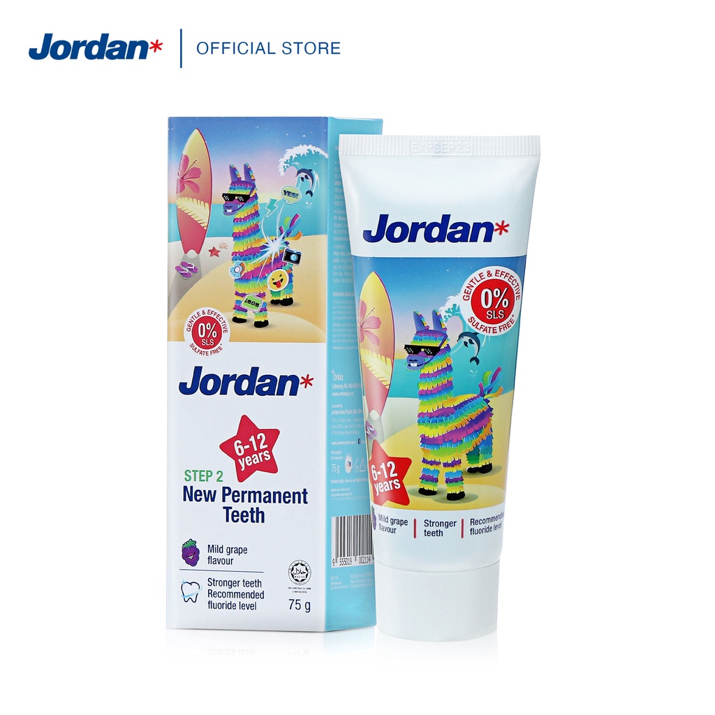 JORDAN Step 2 Toothpaste 75G - Mild Grape | Shopee Philippines