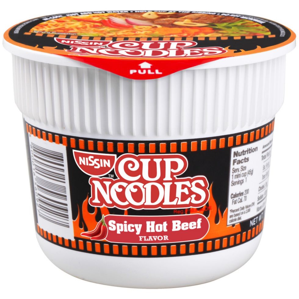 Nissin Mini Cup Noodles Spicy Hot Beef 45g | Shopee Philippines