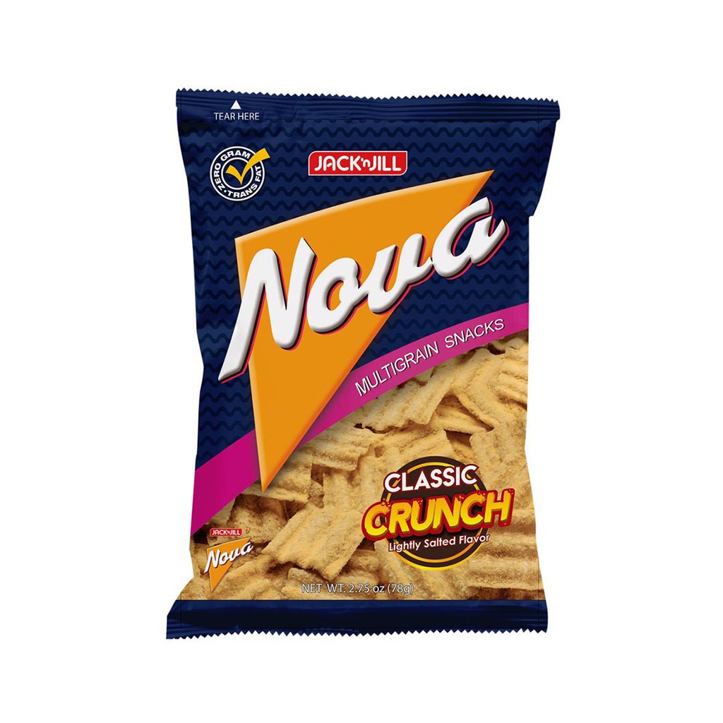 Jack 'n Jill Nova Classic Crunch Lightly Salted Flavor 78g | Shopee Philippines