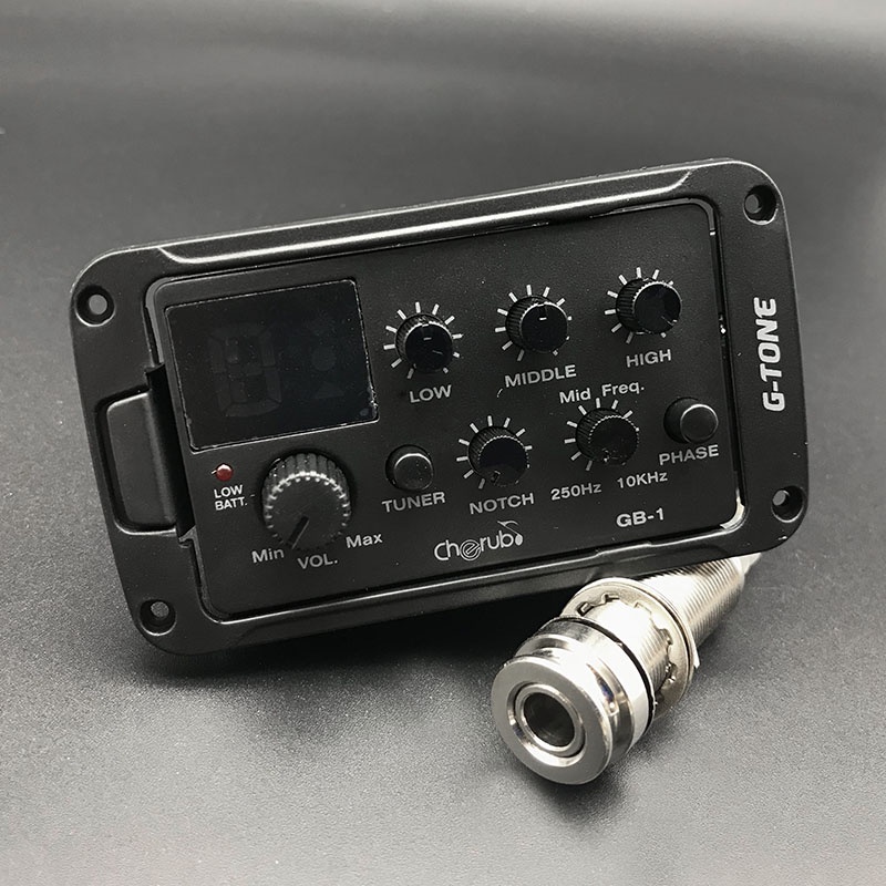 New Cherub Acoustic Guitar Preamp Equalizer 3-Band EQ with Tuner Phaser ...