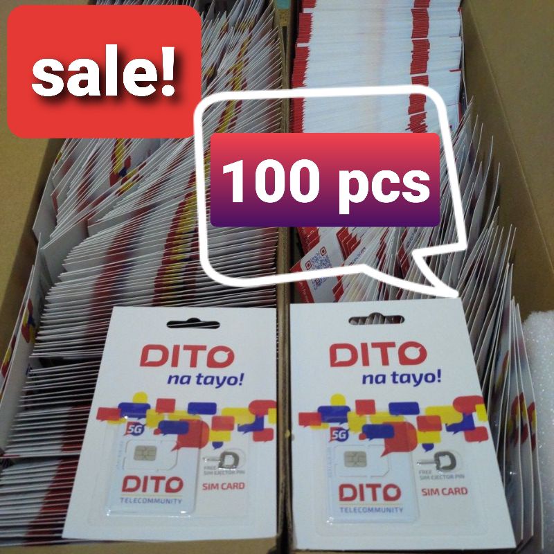 DITO sim card with 3gb in BUNDLE (100 pcs) | Shopee Philippines