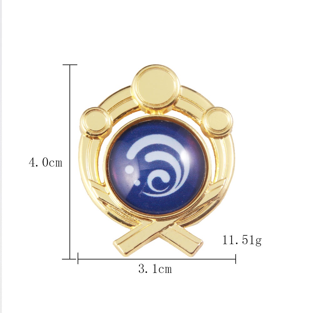 Genshin Impact Eye of God 7 Elements Anemo Geo Electro Dendro Hydro ...