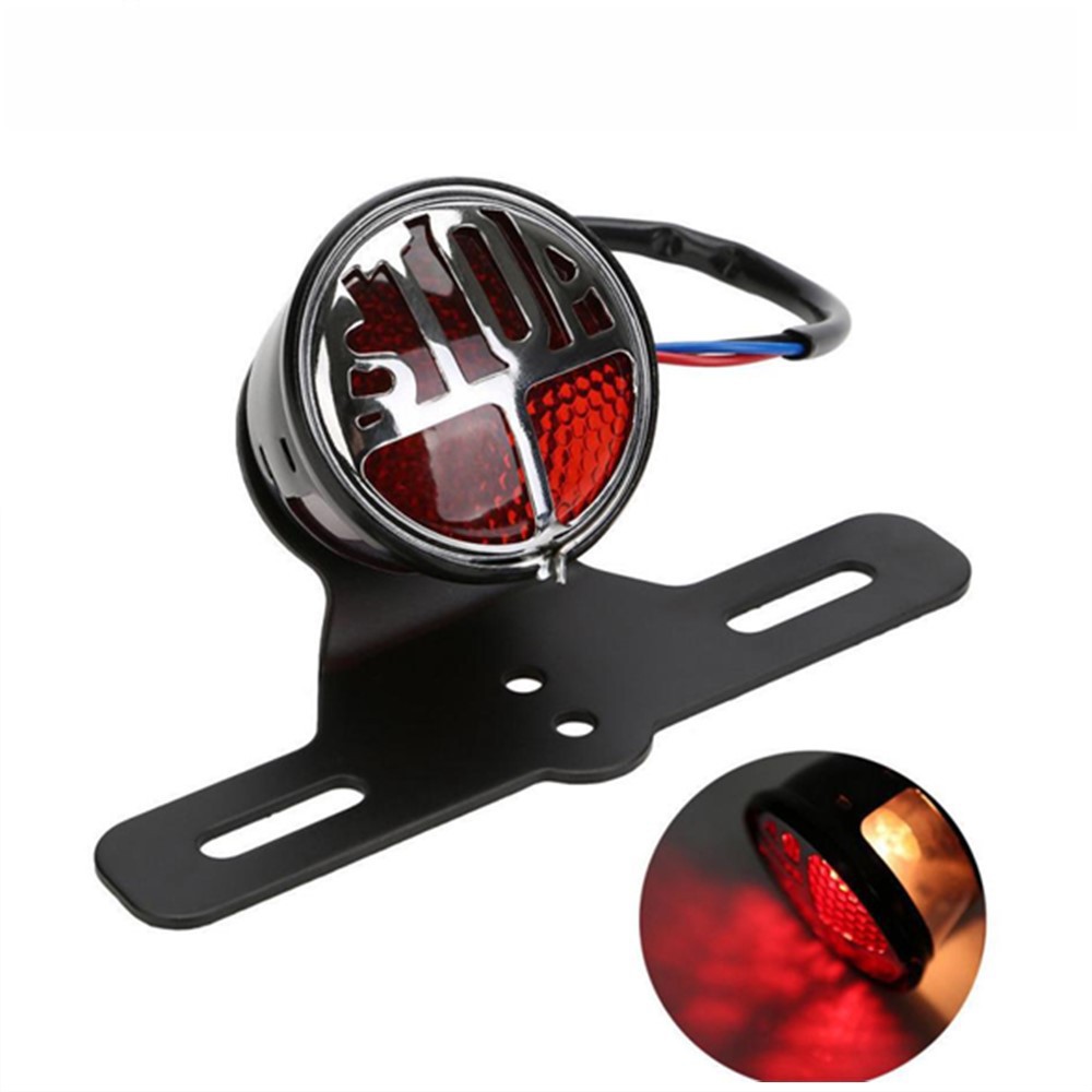 Motorcycle Tail Light Miller STOP Light For Custom Cafe Racer Bobber ...