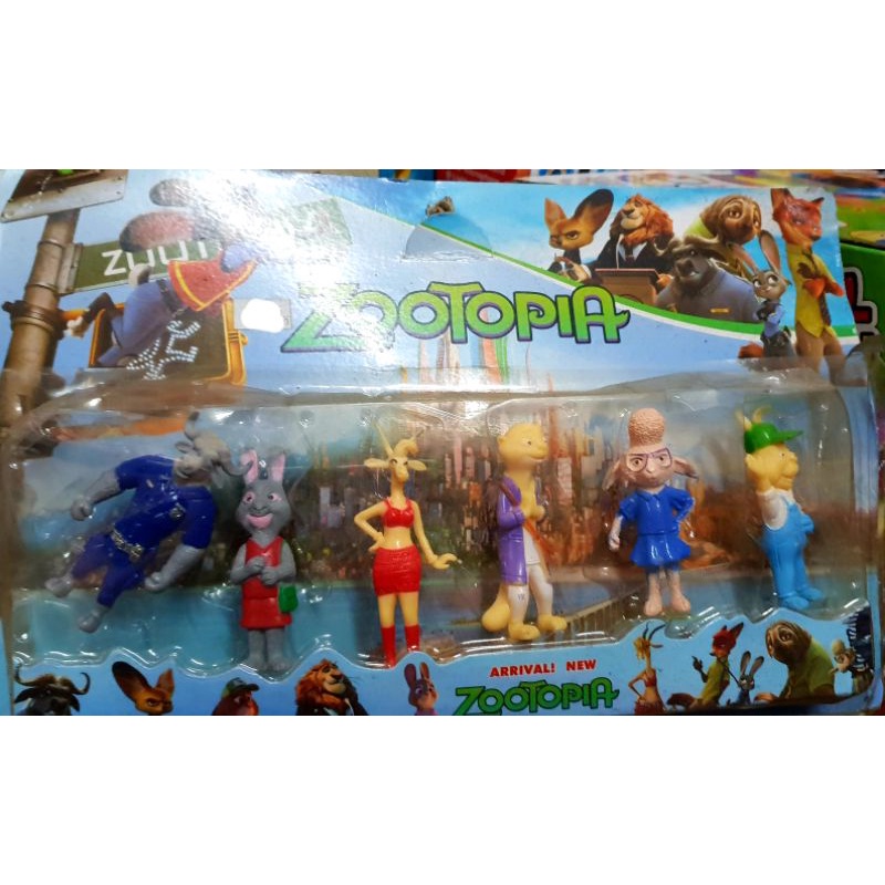 Zootopia Toy figure set 6pcs/pack | Shopee Philippines