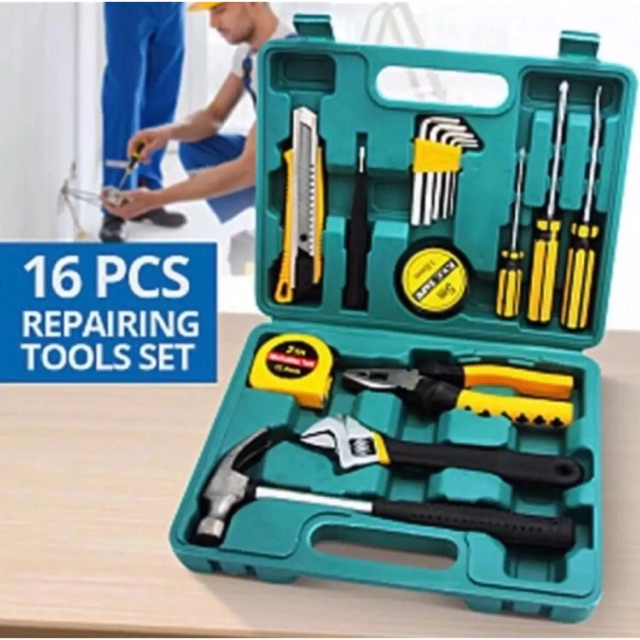 16pcs repairing tools set repair home tools box | Shopee Philippines