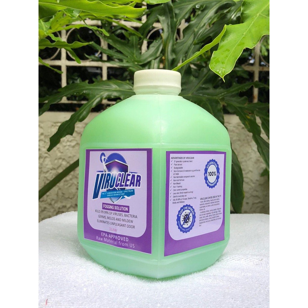 Fog Solution Disinfectant kills 99.9% virus, bacteria, molds and germs ... Fog Solution Disinfectant kills 99.9% virus, bacteria, molds and germs ...