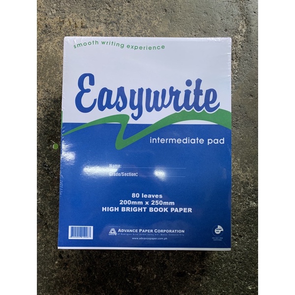 10PAD EASYWRITE INTERMEDIATE PAD | Shopee Philippines