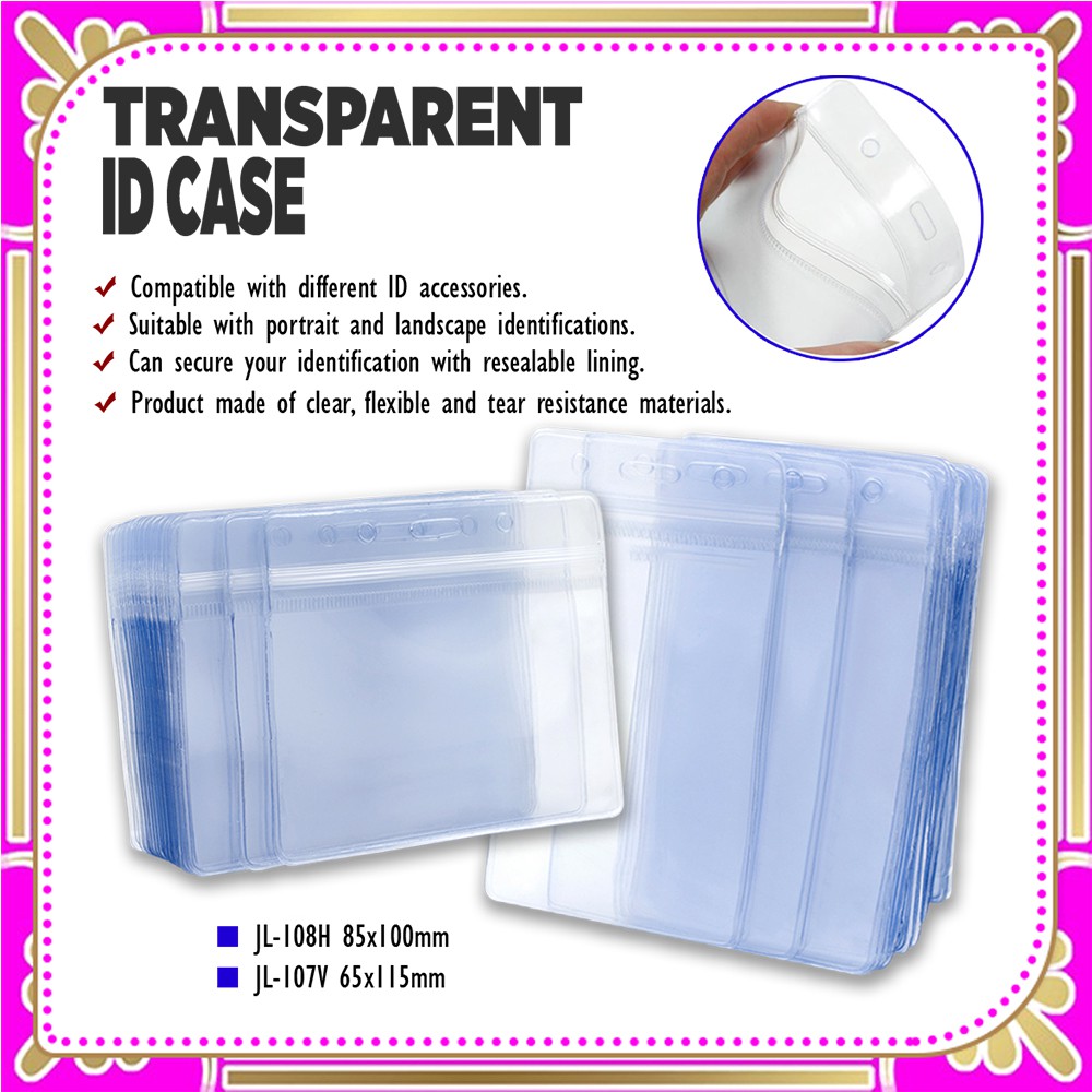 Plastic ID Case Transparent Waterproof (10 - 50 pcs per pack ...
