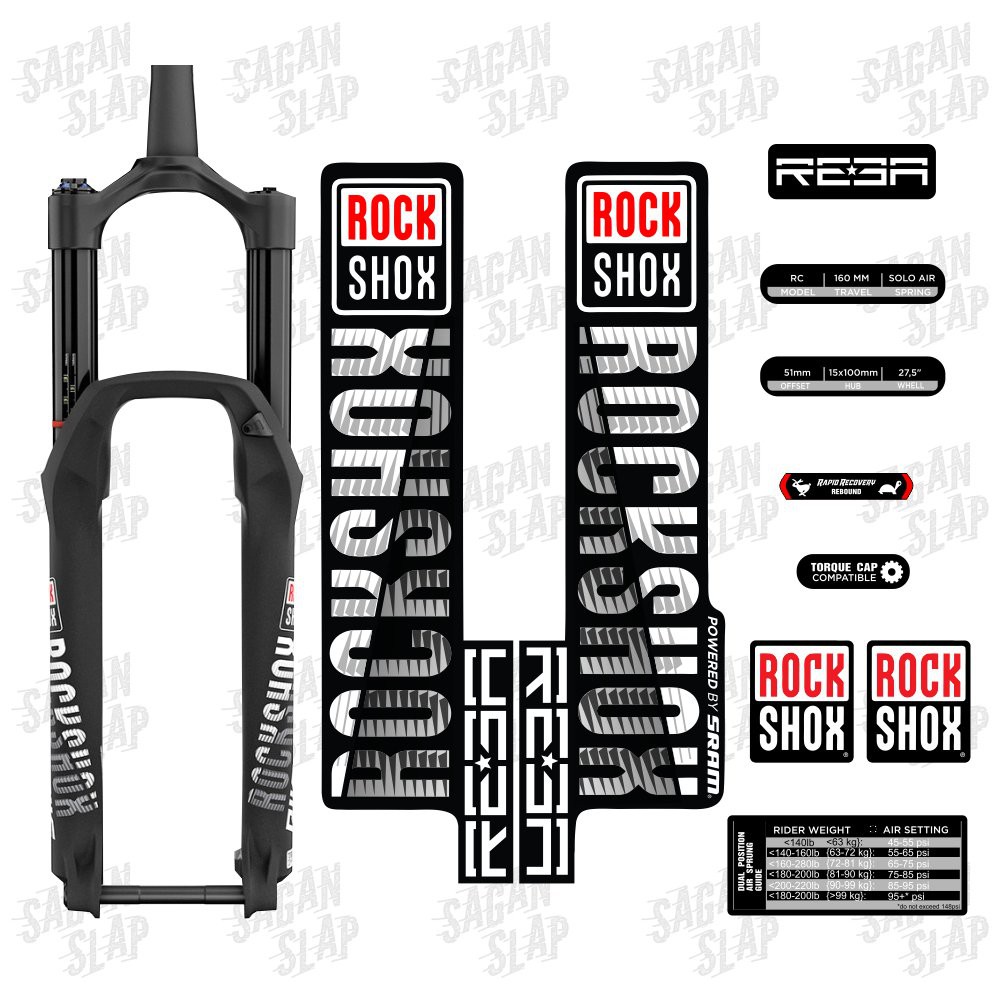 Rockshox Reba Sticker Decal Fork Mtb Downhill | Shopee Philippines