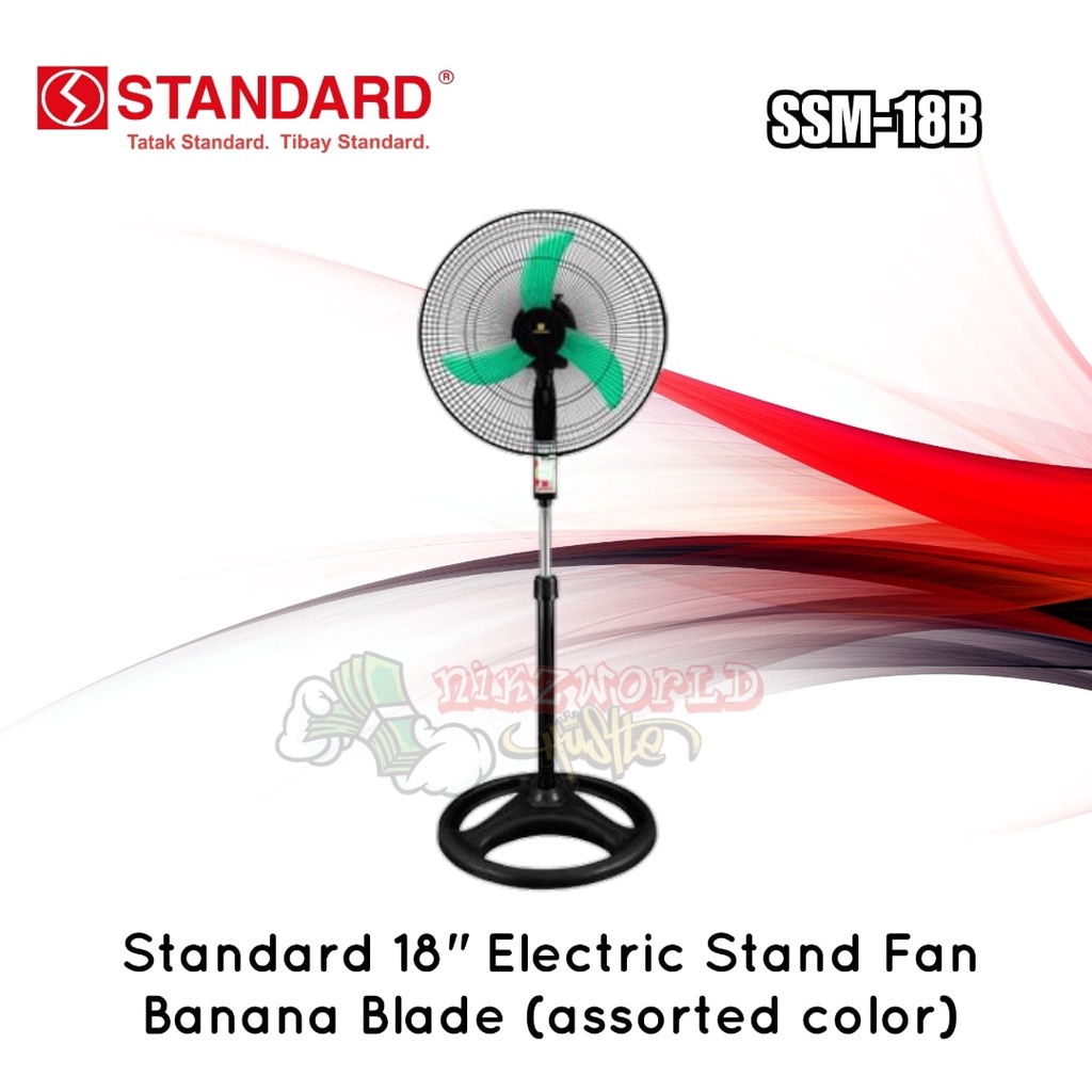 Standard STS-18 / SSM-18B 18″ Plastic blade Stand Fan STS 18 | Shopee ...