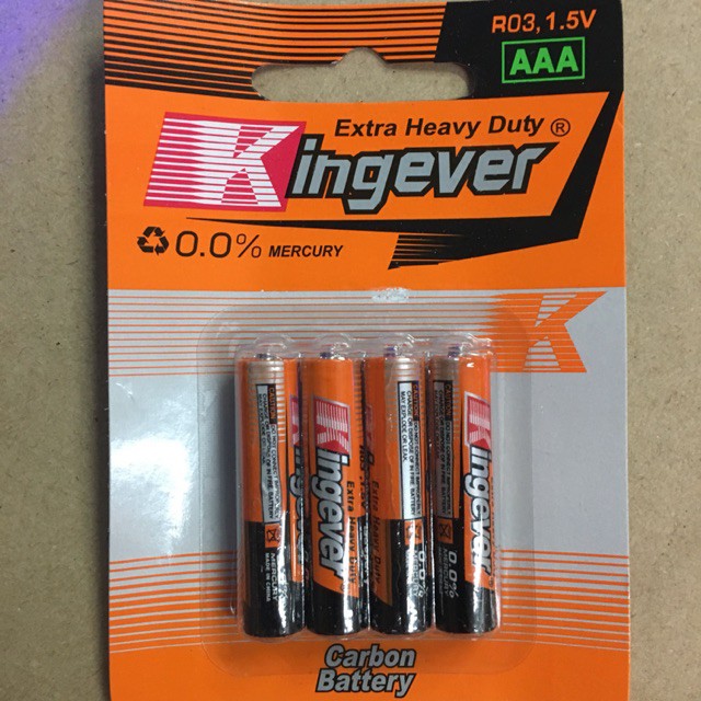 KINGEVER HEAVY DUTY BATTERY AAA | Shopee Philippines
