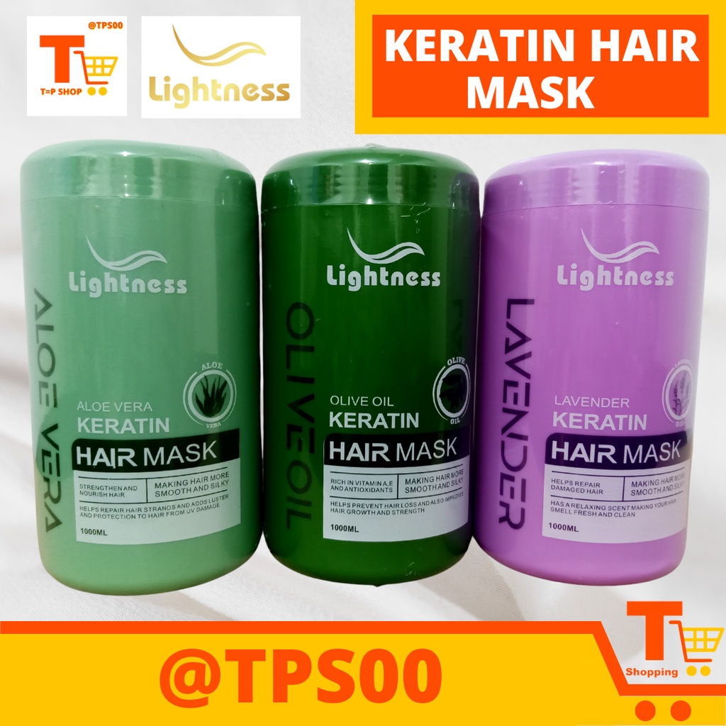 LIGHTNESS KERATIN HAIR MASK MAKING HAIR MORE SMOOTH AND SILKY 1000ml ...