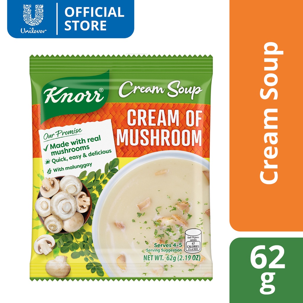Knorr Cream of Mushroom Soup Mix 62G | Shopee Philippines