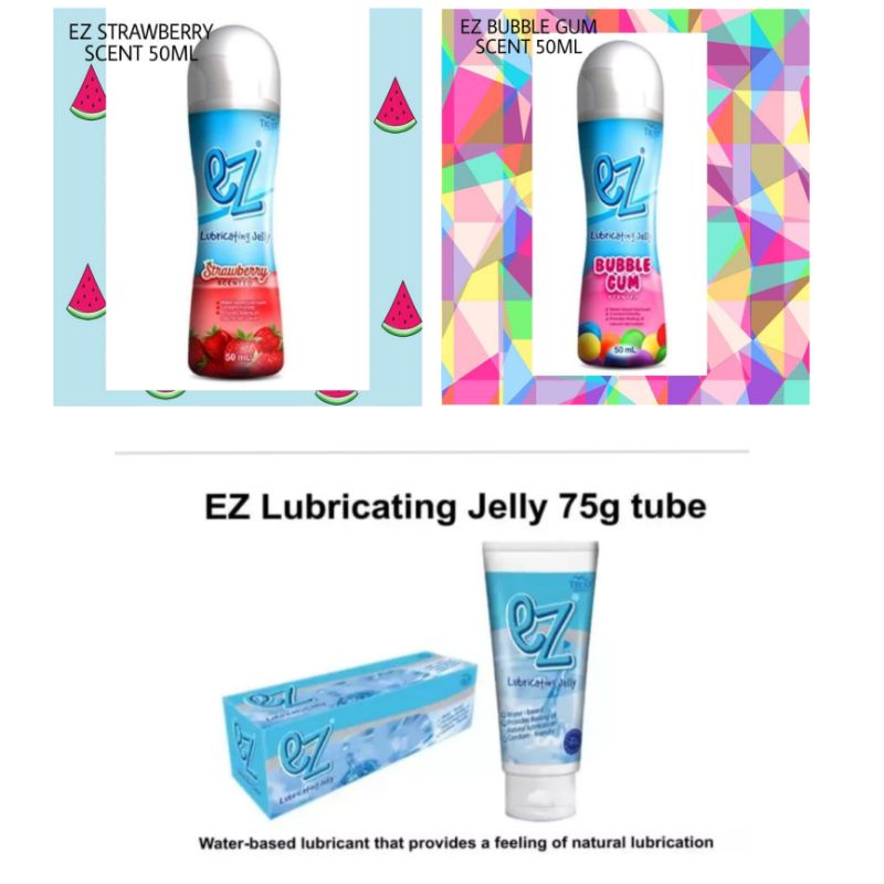 EZ LUBRICATING JELLY 75 GRAMS and NEW VARIANTS (DISCREET PACKAGING ...