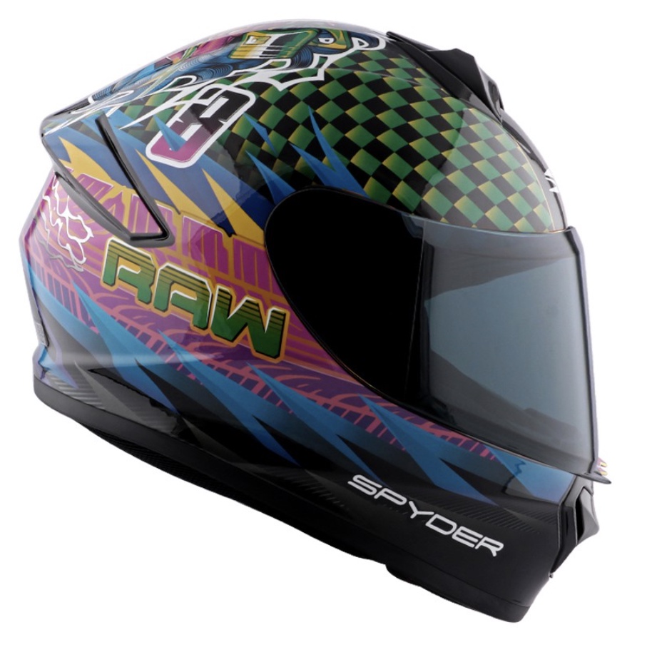 Spyder Full-Face Helmet Spike 2 Series 5- (FREE Clear Visor) | Shopee ...