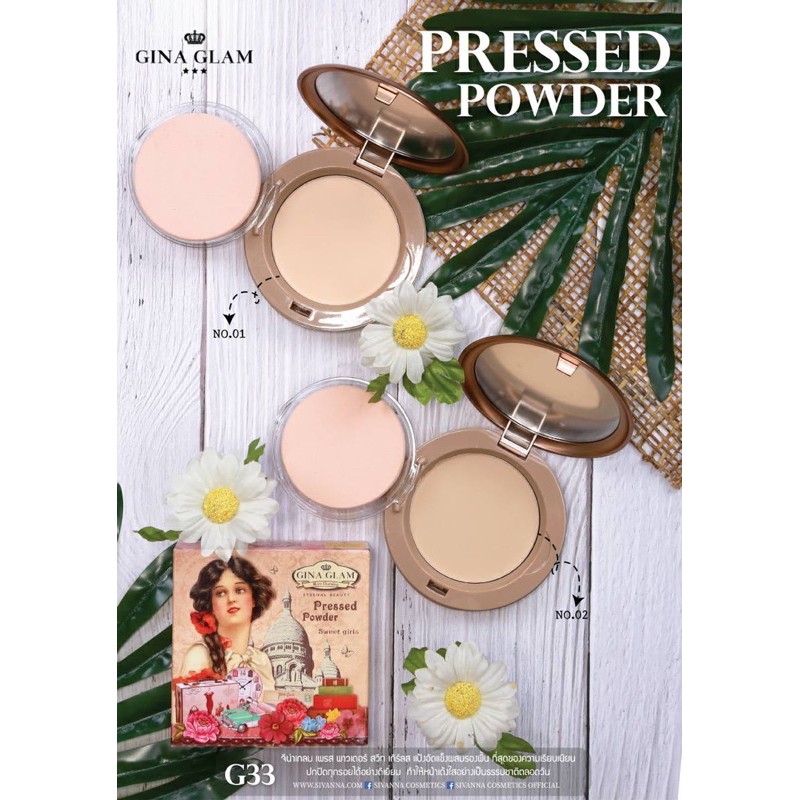 gina glam G33 Puff Powder | Shopee Philippines