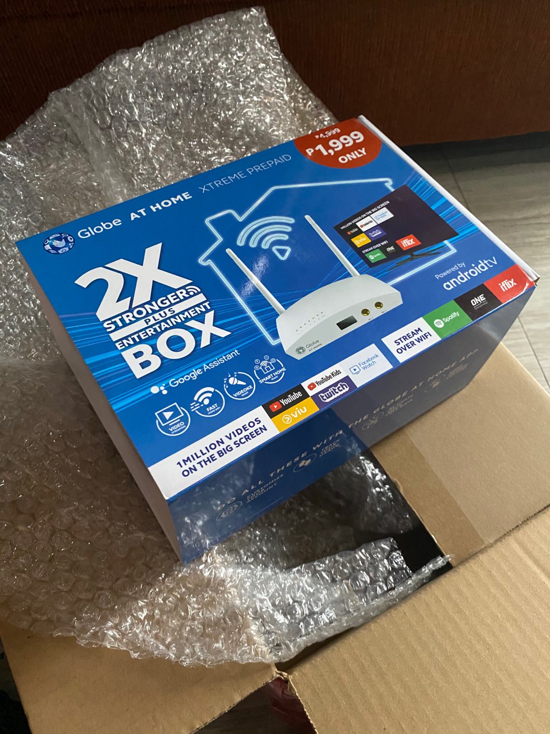 Globe Streamwatch Xtreme Prepaid WiFi - White | Shopee Philippines