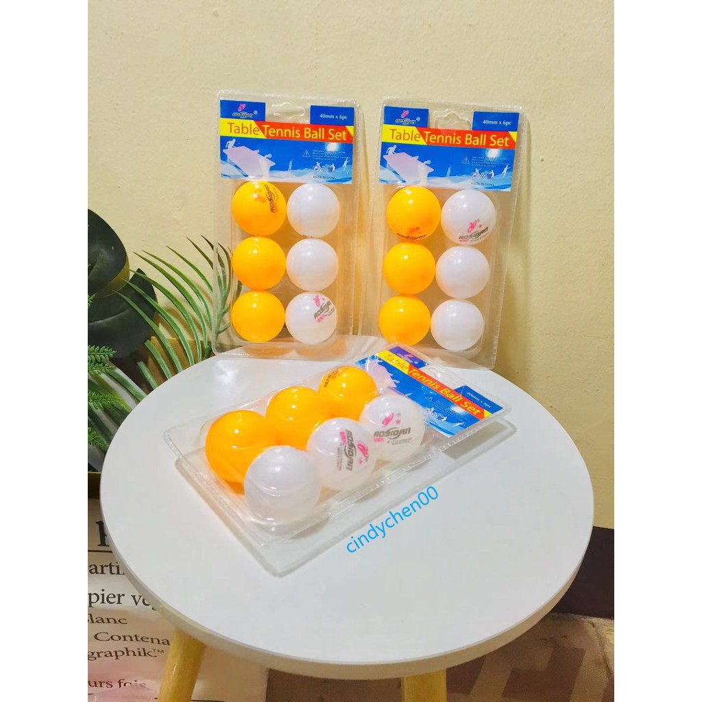 Table tennis/ Ping pong balls 6pcs set | Shopee Philippines