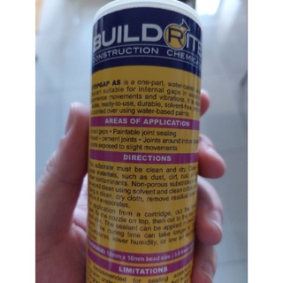 Buildrite Stopgap Acrylic Sealant 300ml Paintable Gaps For Concrete ...