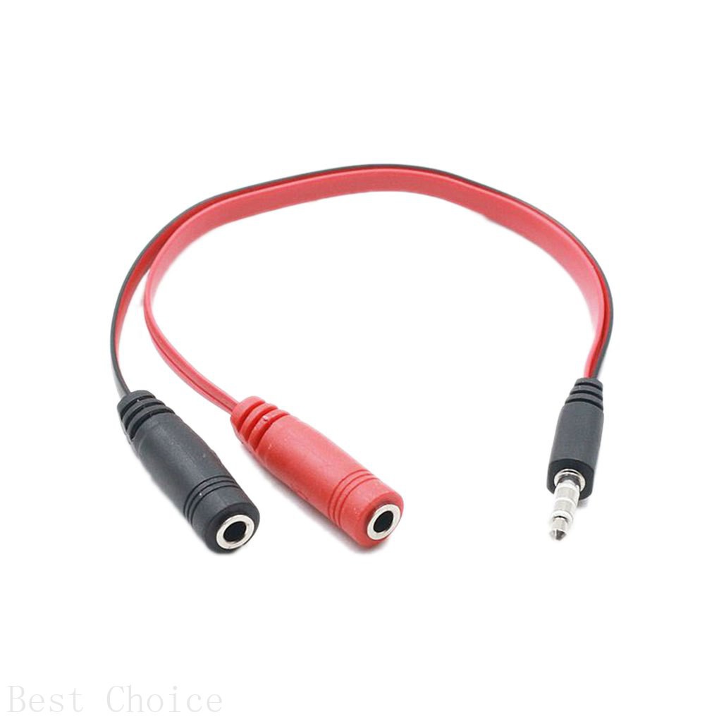 3.5mm AUX 1 Male to 2 Female Spliter Wire 3.5 Jack Audio Splitter Cable ...