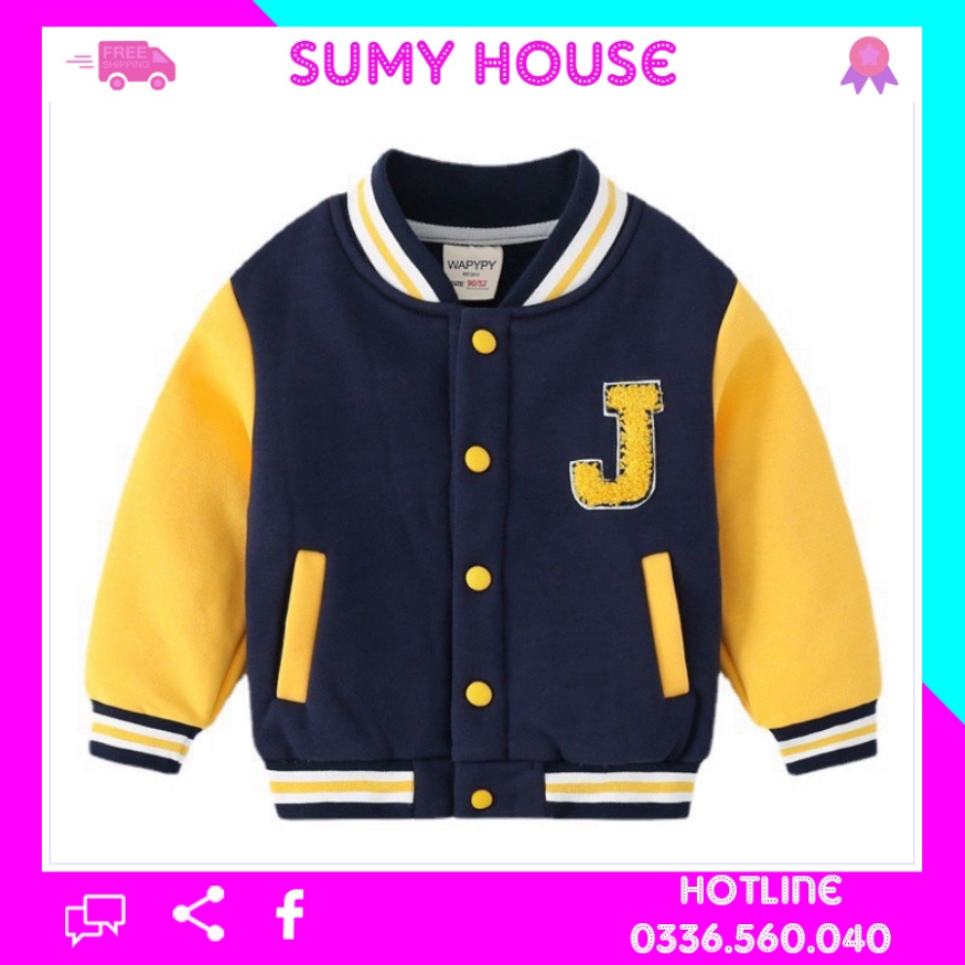 Baby coats - Boys and girls bomber jackets with leather border to wear ...