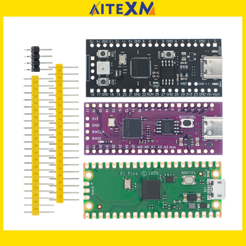 Raspberry Pi Pico Board Rp2040 Dual Core 264kb Arm Low Power Microcomputers High Performance 