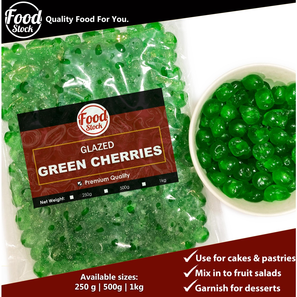 Glazed Green Cherries (250g, 500g, 1kg) | Shopee Philippines