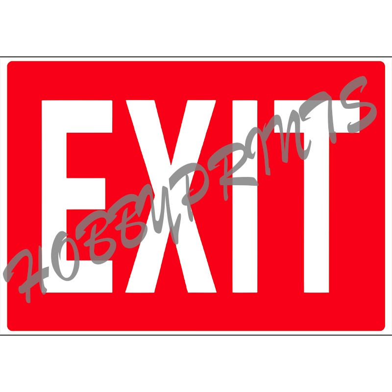 Laminated Signages | Exit | Signage | Sign Boards | Shopee Philippines