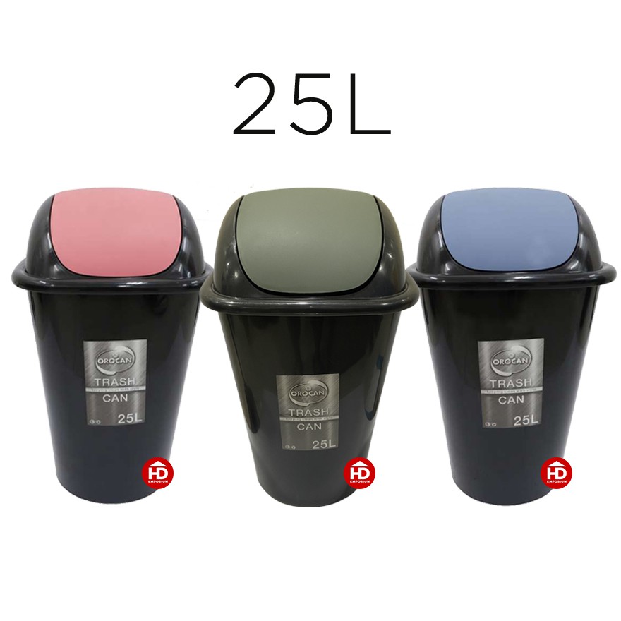 Orocan 25L Trash Can Swing type cover #8808 garbage can waste bin ... Orocan 25L Trash Can Swing type cover #8808 garbage can waste bin ...