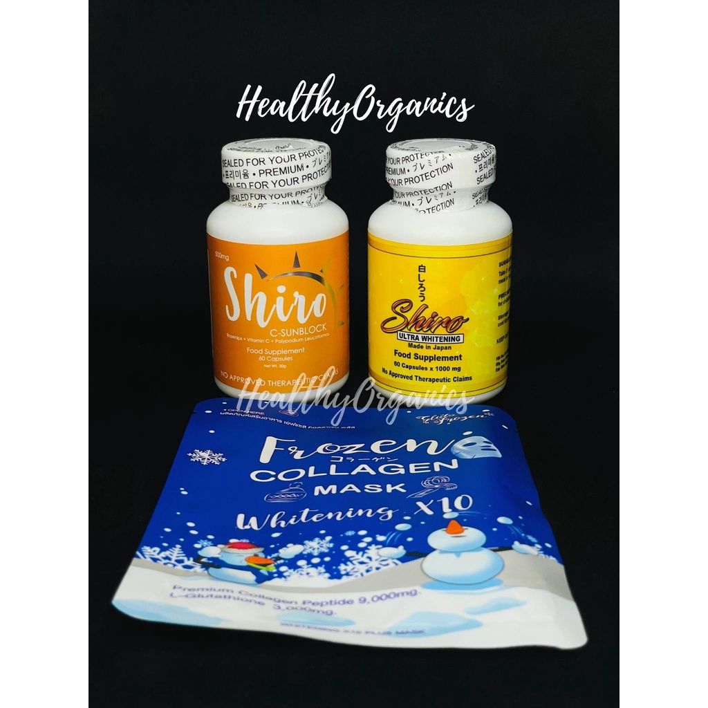 Authentic SHIRO GLUTATHIONE + SHIRO ORAL SUNBLOCK VIT C COMBO MADE IN ... Authentic SHIRO GLUTATHIONE + SHIRO ORAL SUNBLOCK VIT C COMBO MADE IN ...