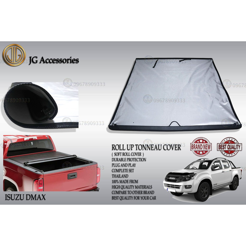 ISUZU DMAX D-MAX ROLL UP TRIFOLD COVER SOFT/ TONNEAU COVER/RETRACTABLE ...