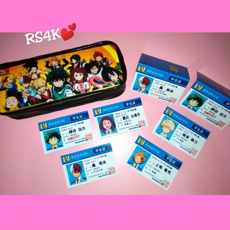 My Hero Academia Character ID Card (Collectibles) | Shopee Philippines