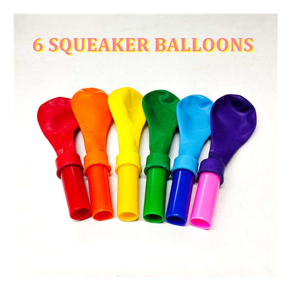 6 Squeaker Balloons Party Balloon Birthday Celebration | Shopee Philippines