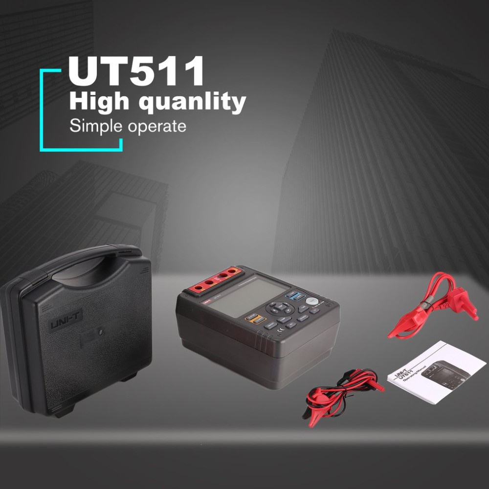 UNI-T UT511 UT512 Insulation Resistance Tester 1000V Automatic Range ...